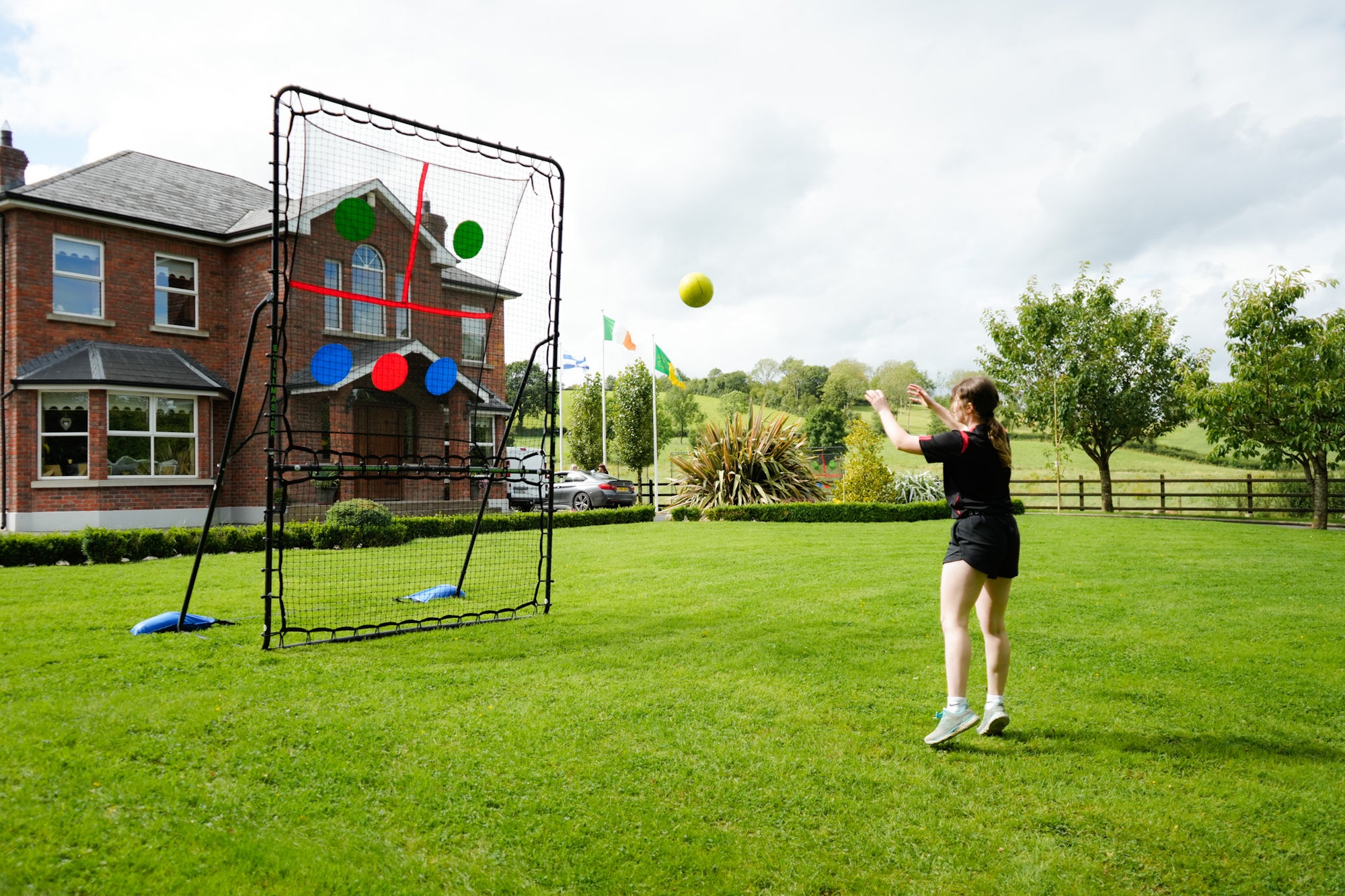 SkillMaster Ball Rebounder by The Kick Co. GAA Gaelic Football Hurling